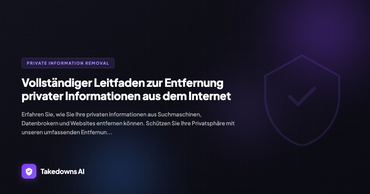 Vollständiger Leitfaden zur Entfernung privater Informationen aus dem ...